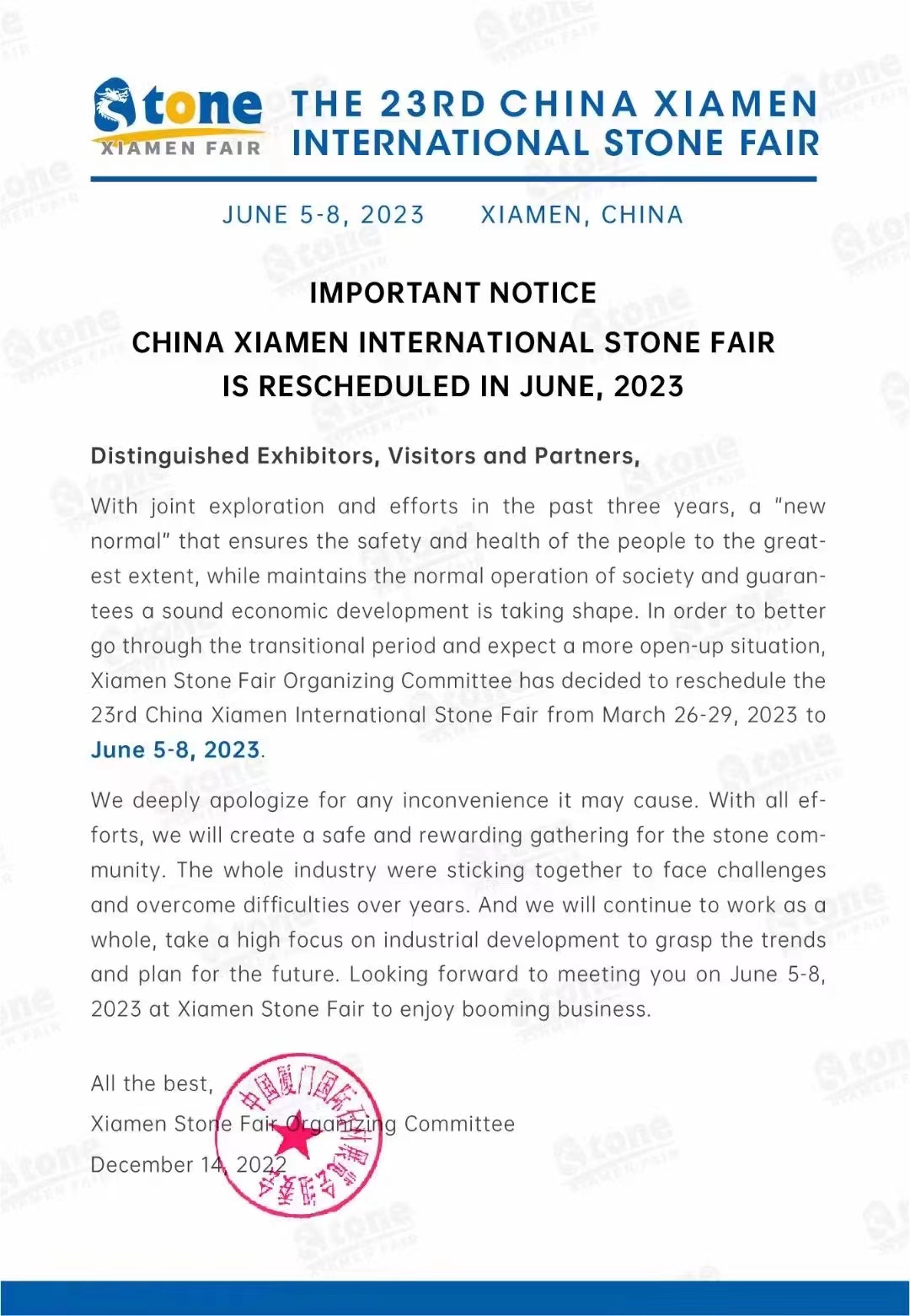 The 23rd China Xiamen International Stone Fair - KEEN DIAMOND TOOL