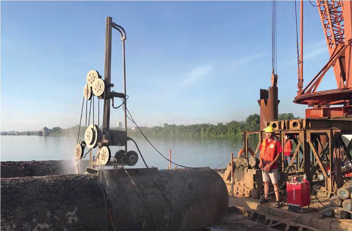 Hydraulic Diamond Wire Saw Machine for Reinforced Concrete Cutting from ...